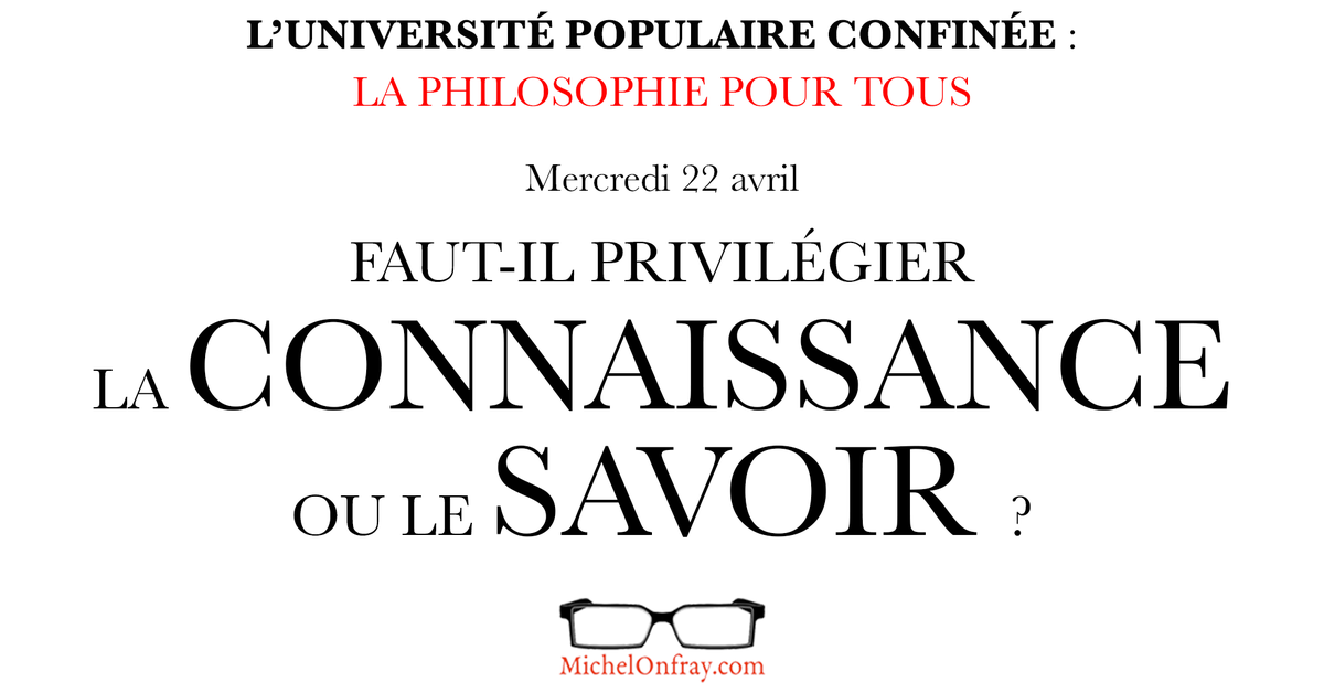 Faut-il privilégier la connaissance ou le savoir
